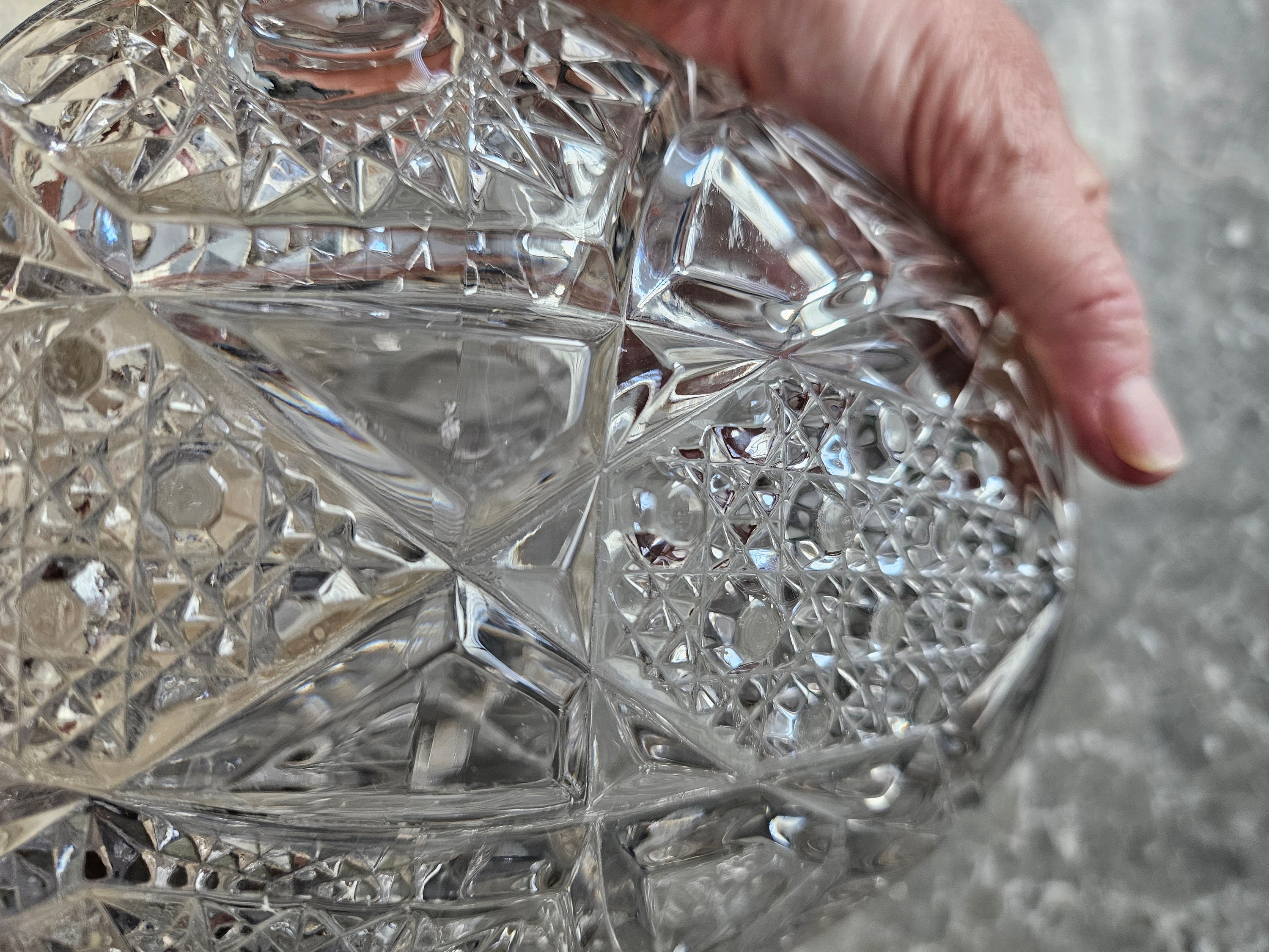 Vintage Apollo Silver Co Cut Crystal Jar With Ornate Silver - Etsy