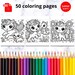 50 Baby Unicorn Coloring Pages. Printable Download PDF - Etsy