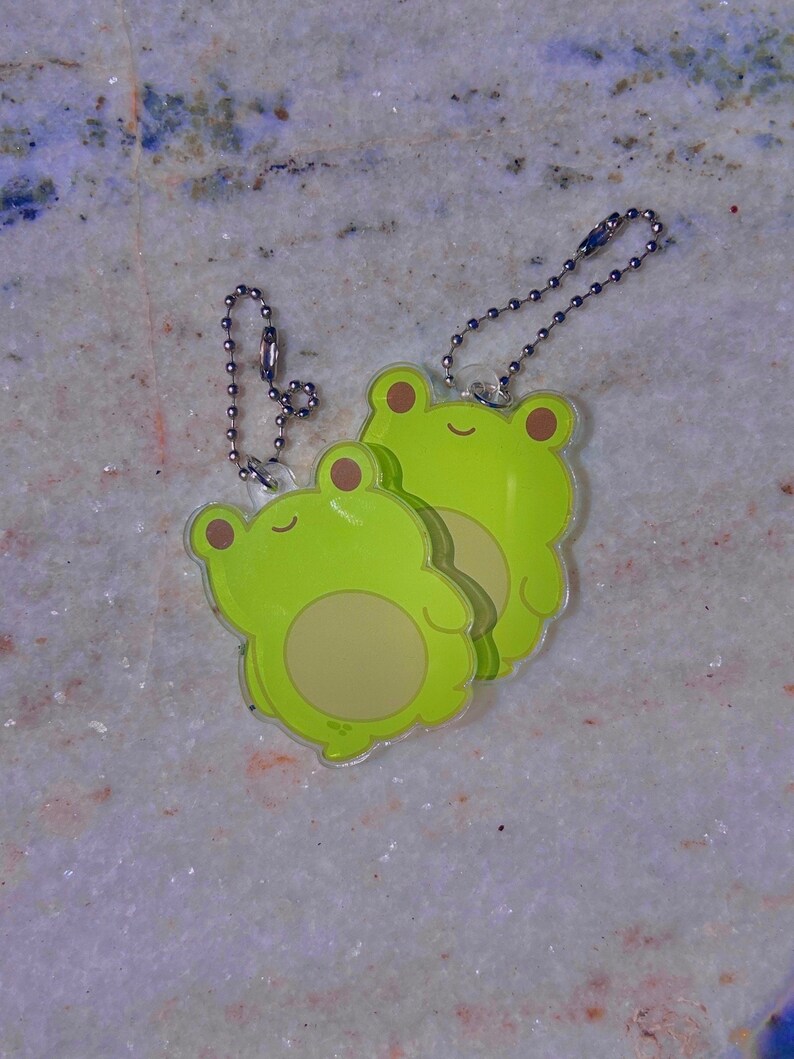 Frederick the Frog Character Keychain - Etsy