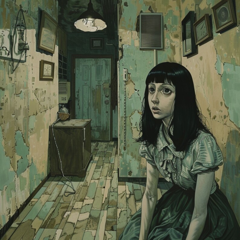 Midjourney Prompt for Manga Horror Arts, Spooky Anime Illustrations ...