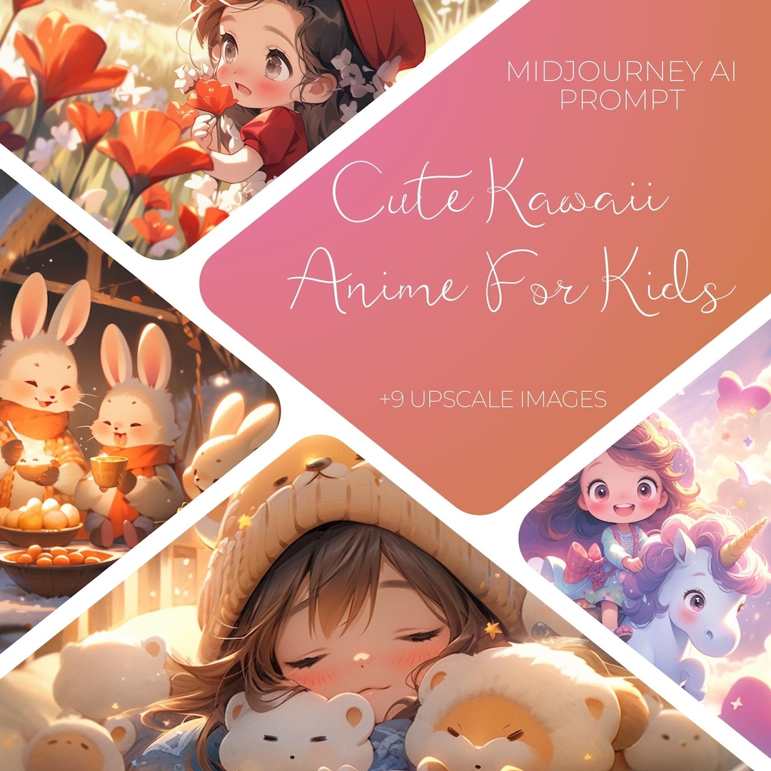 Midjourney Anime Prompt in Kawaii Style, Midjourney Kids Prompts for ...