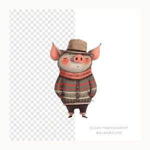 Farm Animals Clipart, Cute Country Animals PNG, Hand Drawn Farm ...