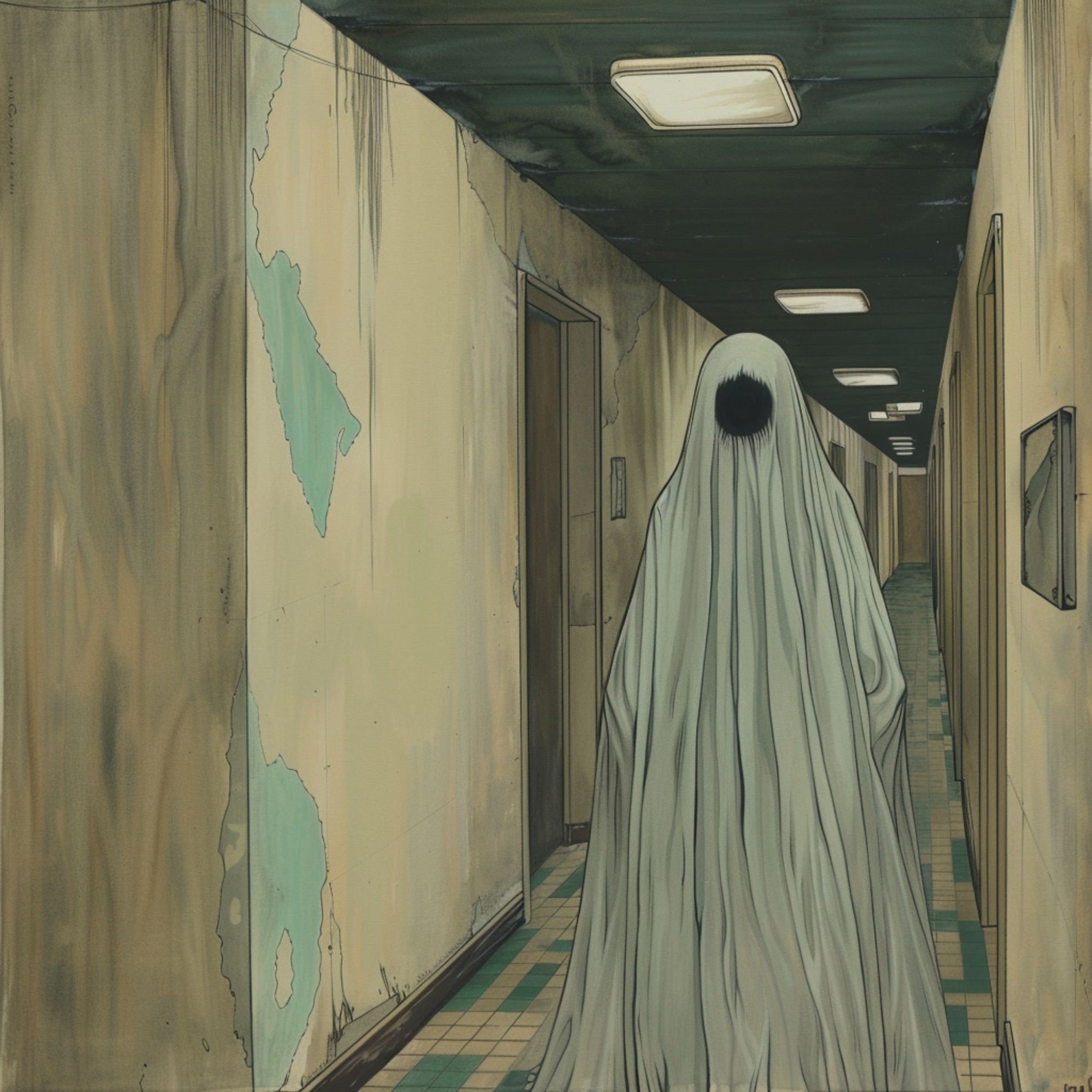 Midjourney Prompt for Manga Horror Arts, Spooky Anime Illustrations ...