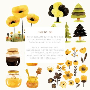 Sweet Honey Bees Clipart, Cute Bumblebee Illustrations, Watercolor Bee ...