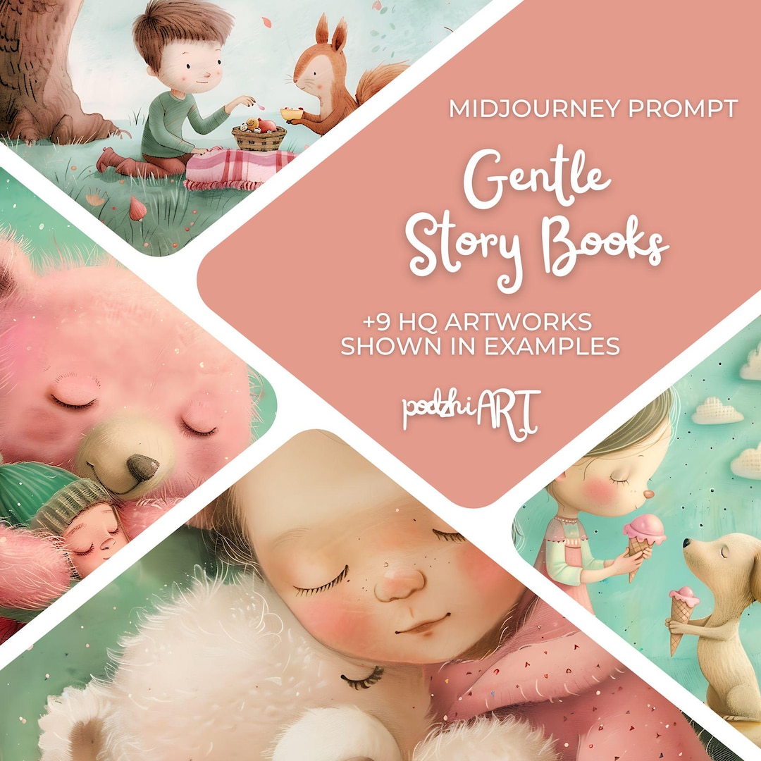 Midjourney Promp for Gentle Story Books, Midjourney Children's Prompt ...