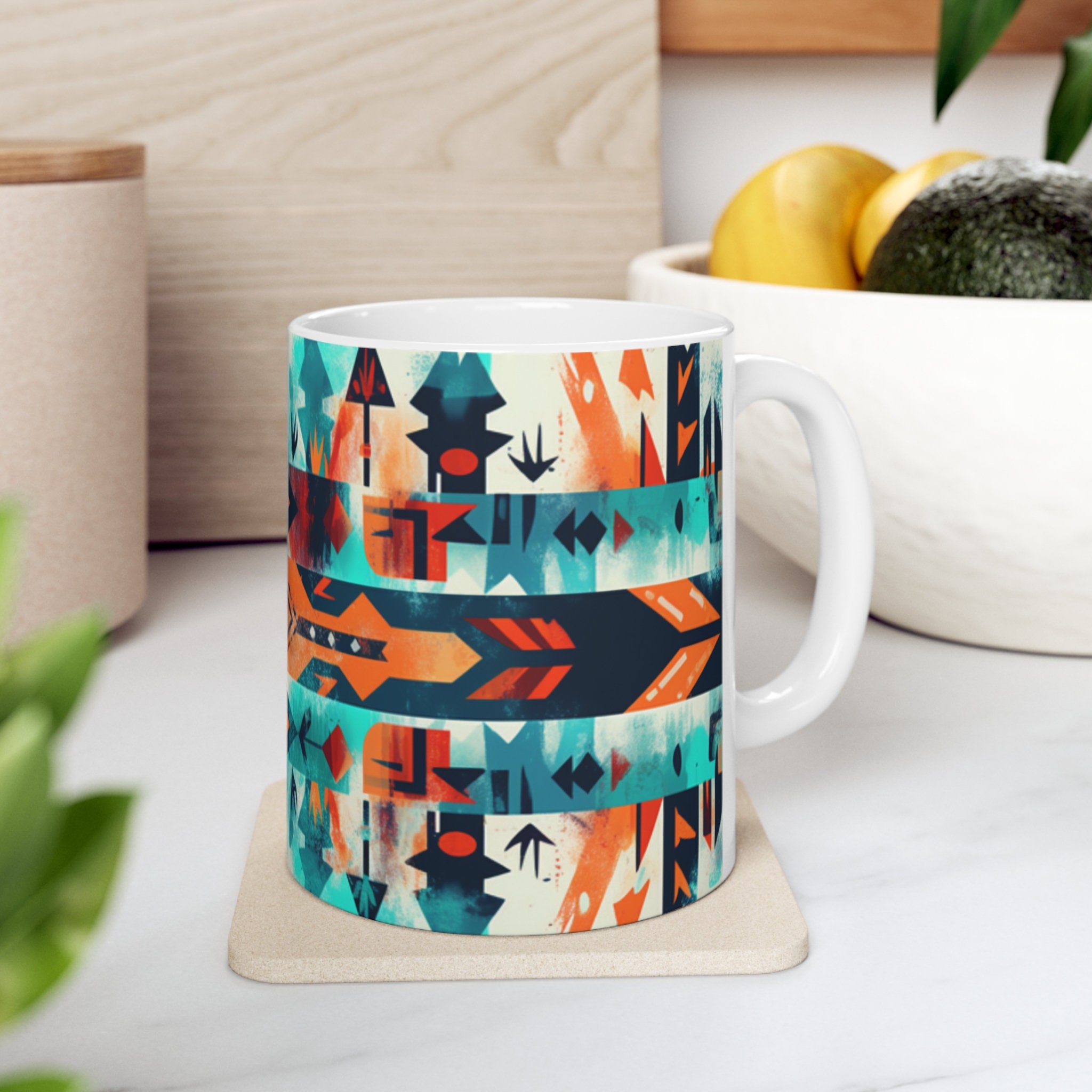 Aztec Art / Cultural Art / Mayan Mug / Mexican Mug / Aztec Pattern ...