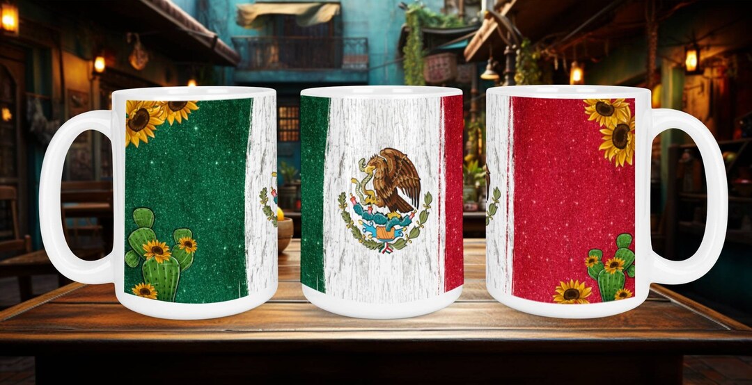 Mexican Flag / Mexican Culture Art / Mexican Art Mug / Gift Idea ...