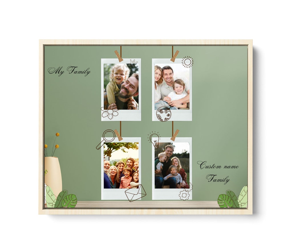 Custom Photo Collage Canvas Gift Photo Collage Family Photo - Etsy