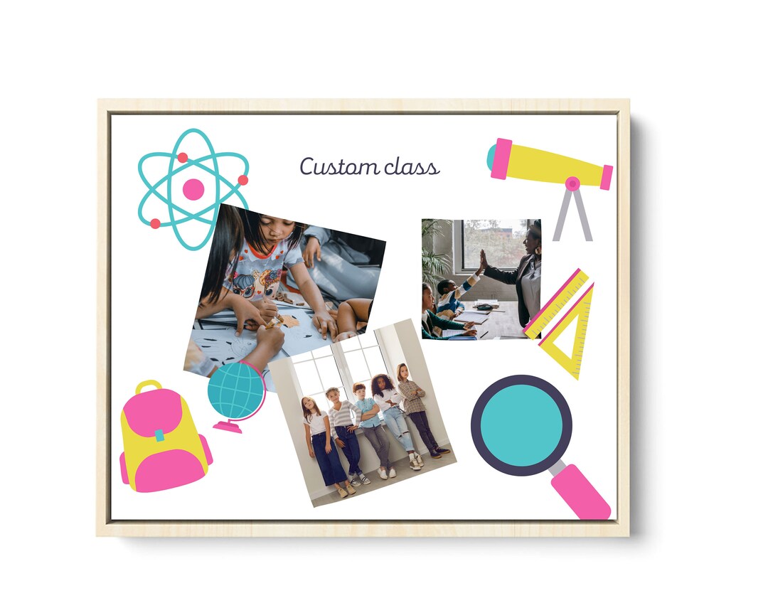 School Photo Collage Instant Download Teachers Gift - Etsy