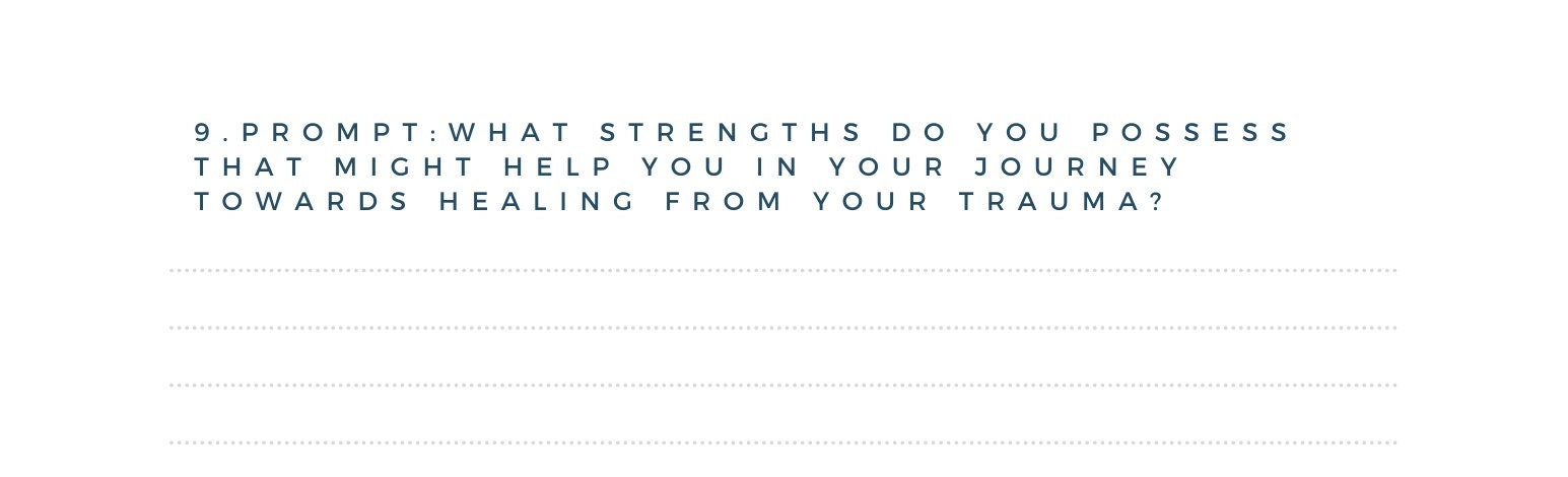 Trauma Recovery: 10 Journal Prompt Pages - Etsy