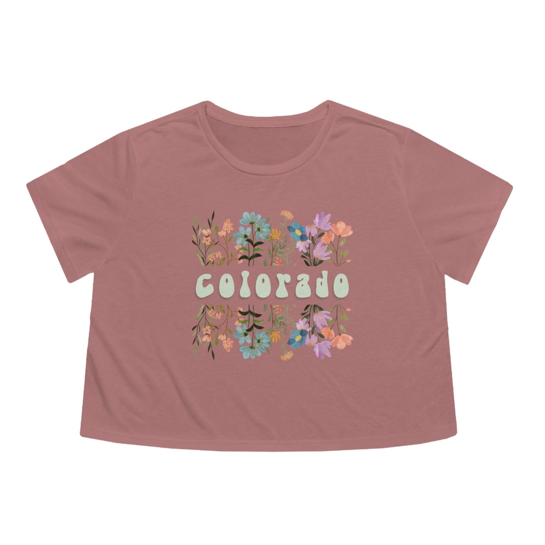 Colorado Shirt, Colorado Crop Top, Hippie Shirt, Floral Colorado Shirt ...