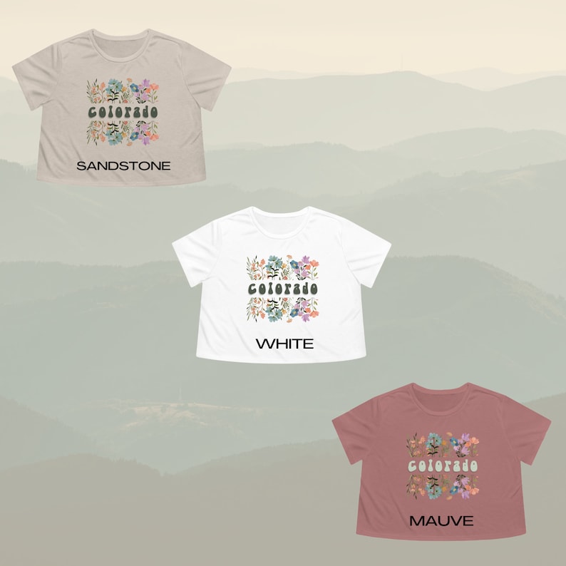 Colorado Shirt, Colorado Crop Top, Hippie Shirt, Floral Colorado Shirt ...