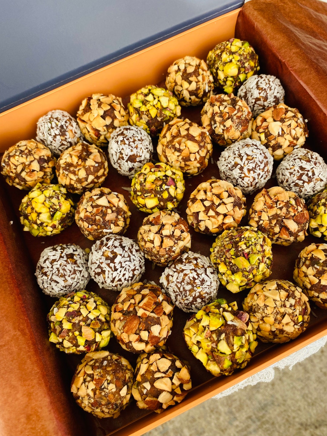 Medjool Date Paste Mixed With Chocolate and Nuts, Vegan, Dates, Pre ...