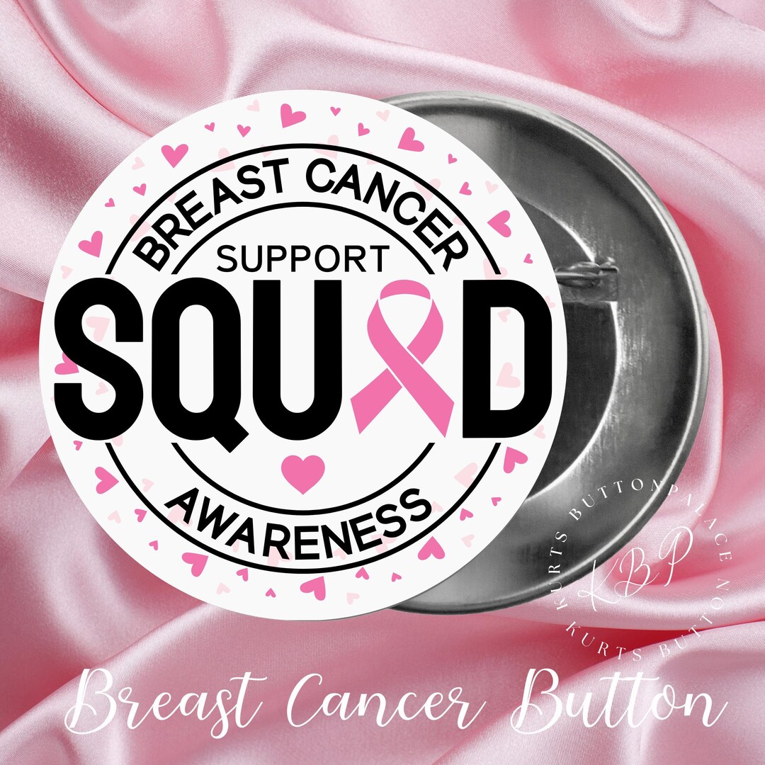 Breast Cancer Button, Believe in Healing, Support Pin Pink Ribbon ...