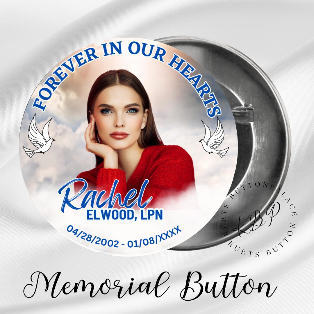 Forever in Our Hearts Rest in Peace Memorial Pins Homegoing Celebration ...