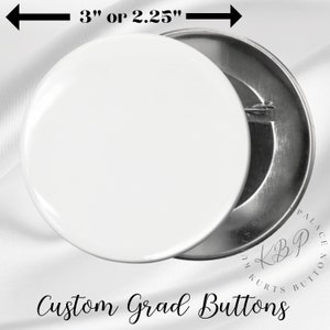 Custom Grad Buttons 2024 Graduation Class of 2024 Congratulation Family ...