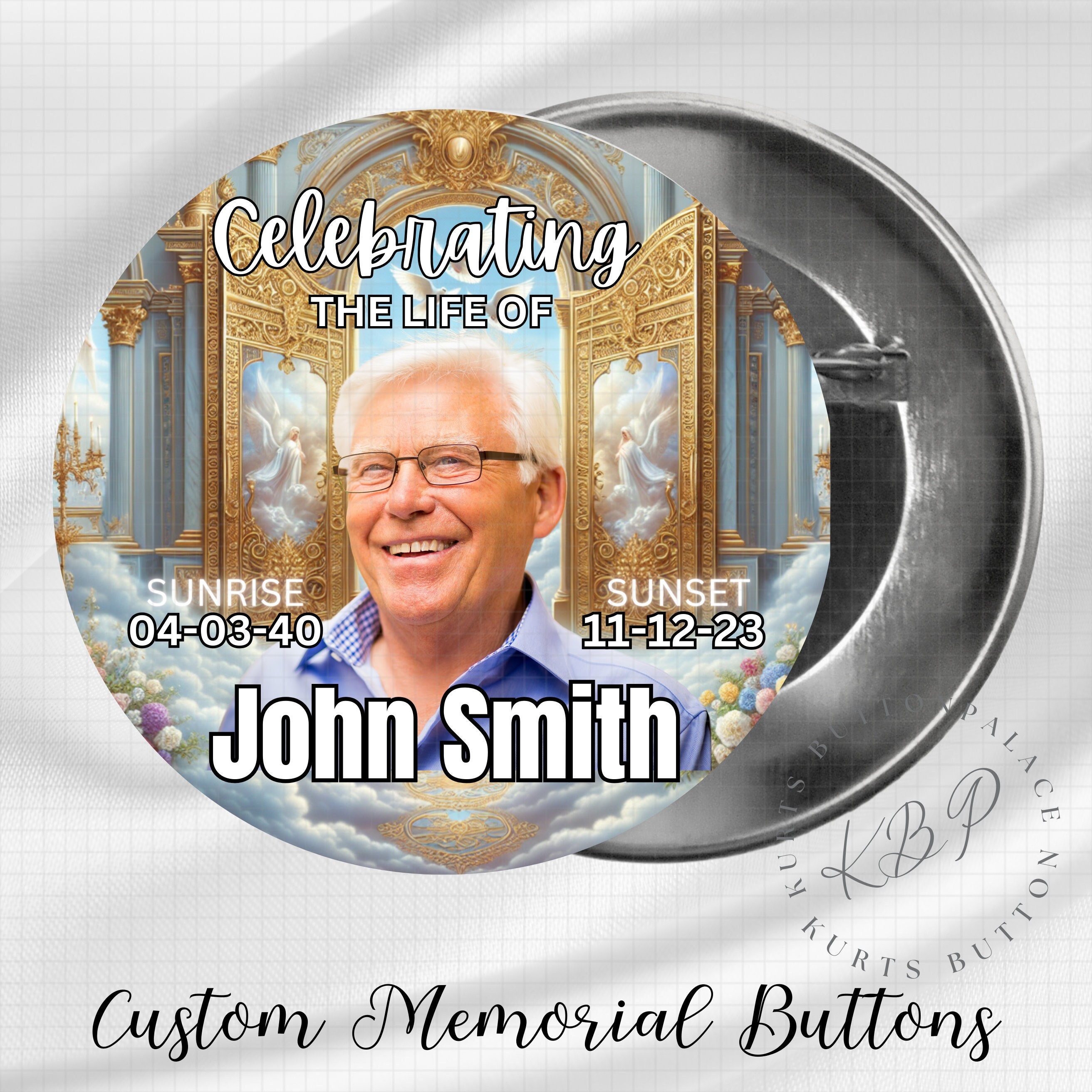 Celebrating the Life Of, Rest in Peace, Memorial Button, Homegoing ...