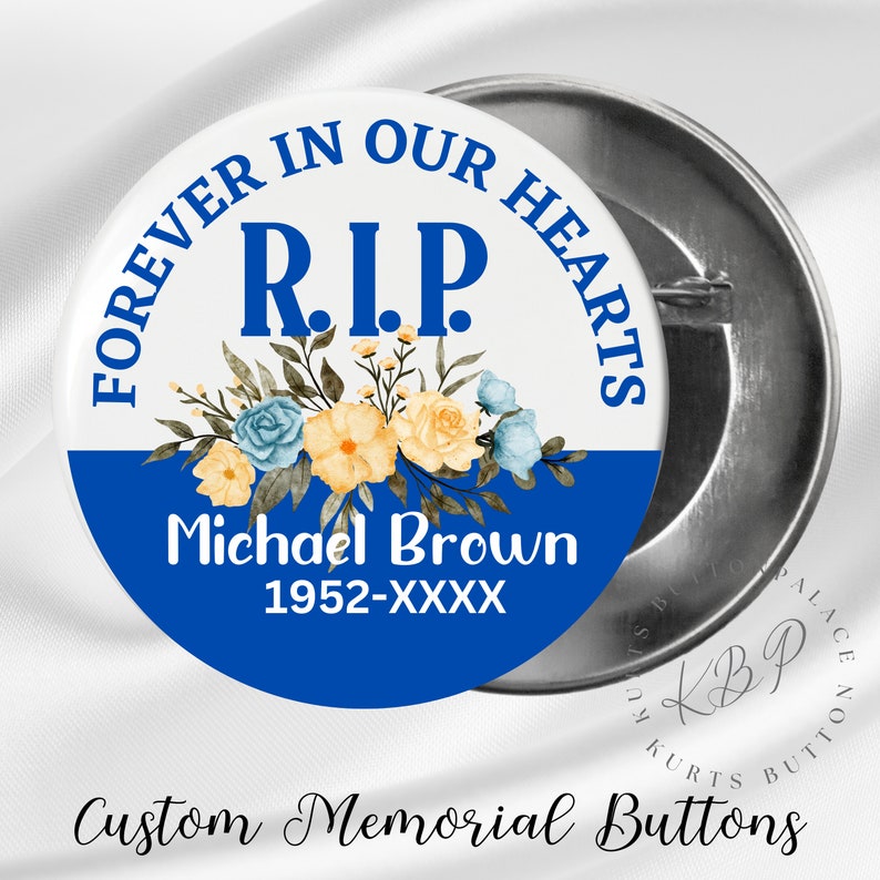 Forever in Our Hearts Rest in Peace Memorial Pin Homegoing Celebration ...