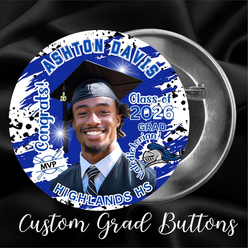 Personalized Graduation Buttons - Etsy