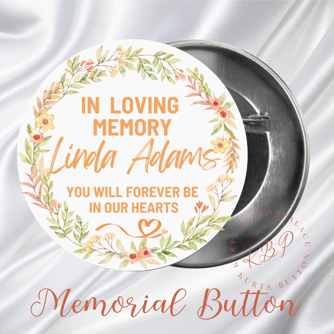 In Loving Memory Rest in Peace Memorial Pins Homegoing Celebration Pins ...