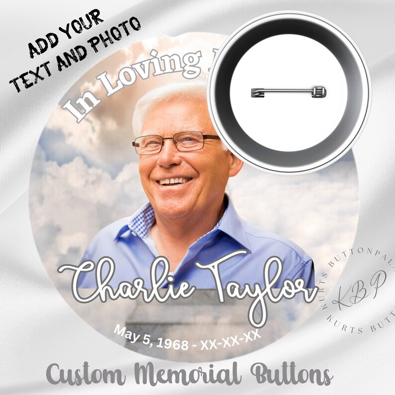 In Loving Memory Rest in Peace Memorial Pins Homegoing - Etsy