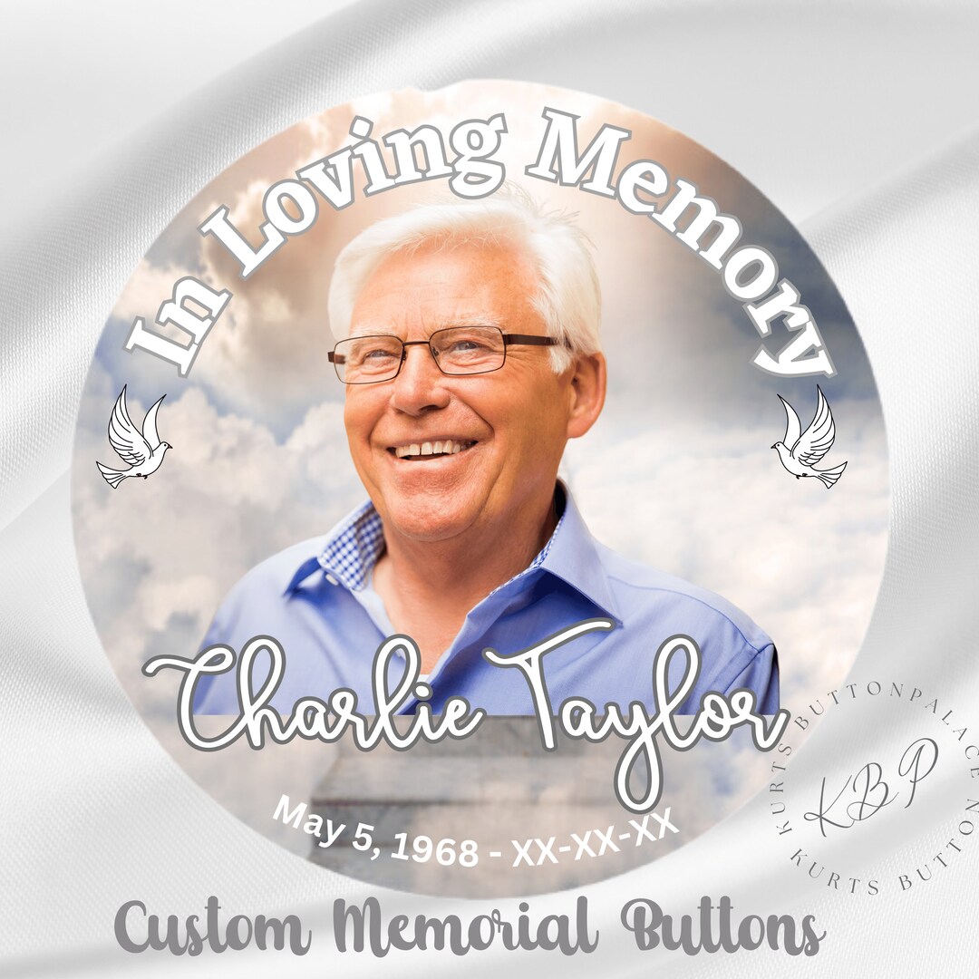 In Loving Memory Rest in Peace Memorial Pins Homegoing Celebration Pins ...