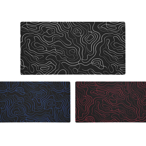Topographic Mousepad Blue - Etsy