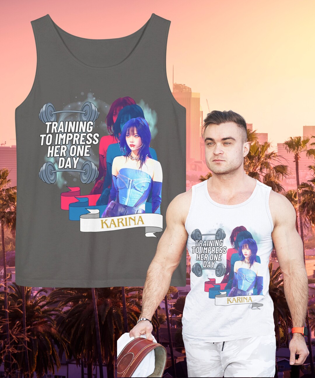 Aespa Karina Tank Top | Giselle | Winter | Ningning | My | Kpop | Gift ...