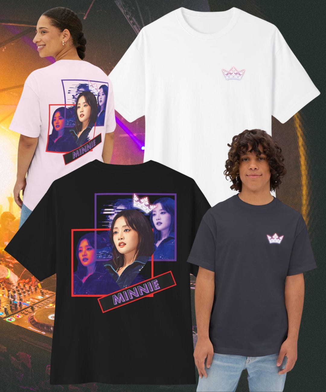 GI-DLE Minnie Oversized Boxy Shirt | Neverland | Gidle | Kpop | Gift ...