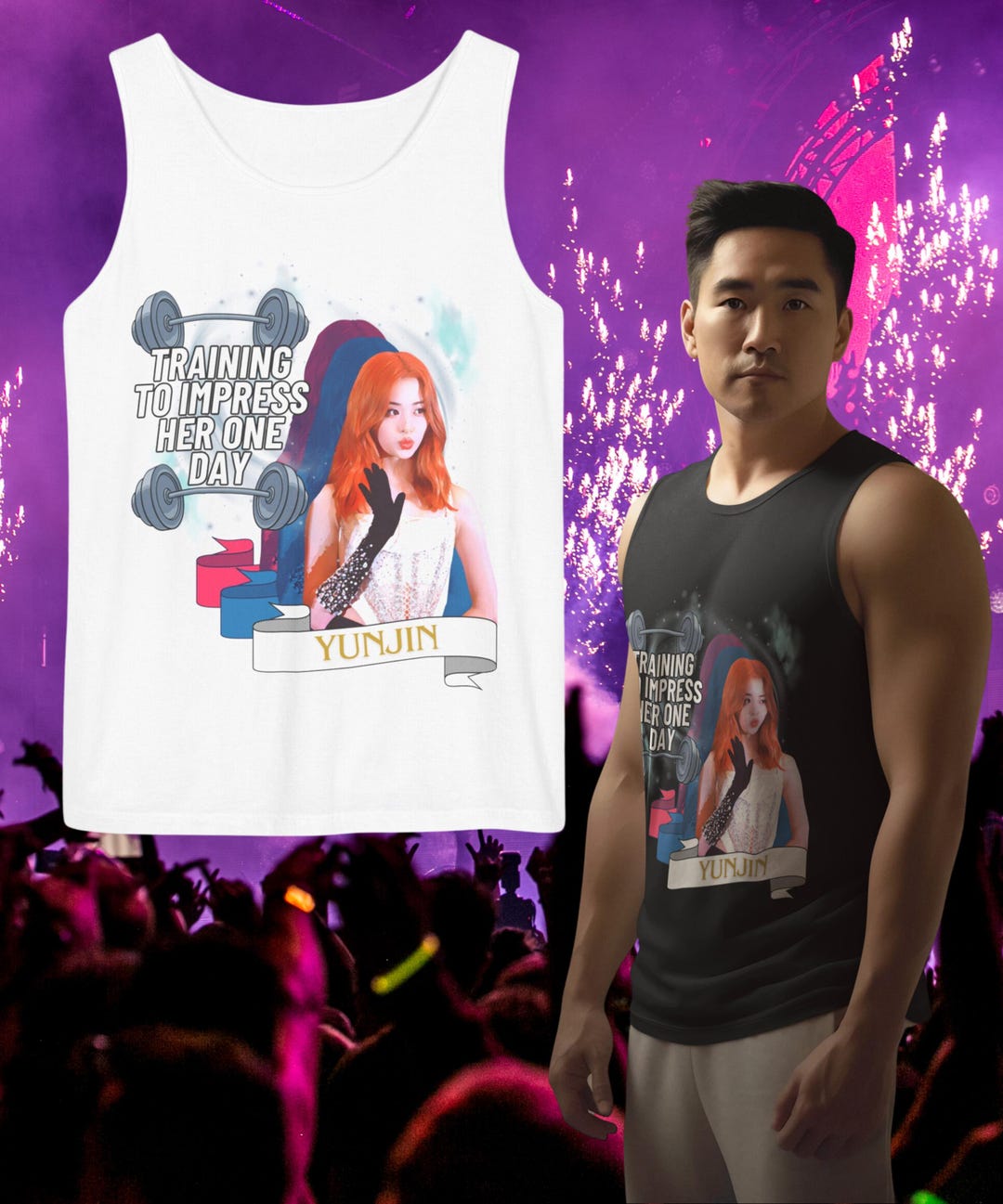 Le Sserafim Yunjin Tank | Fearless | Fear Not | Artistic | Fan-made | Workout | Gym | KPOP | K ...
