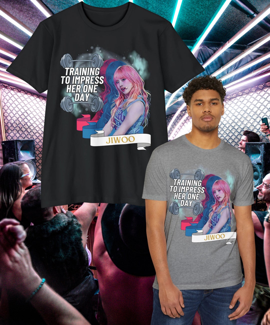 NMIXX Jiwoo Shirt | NSWER | Workout | Kpop | Gift | KCON | K-pop ...