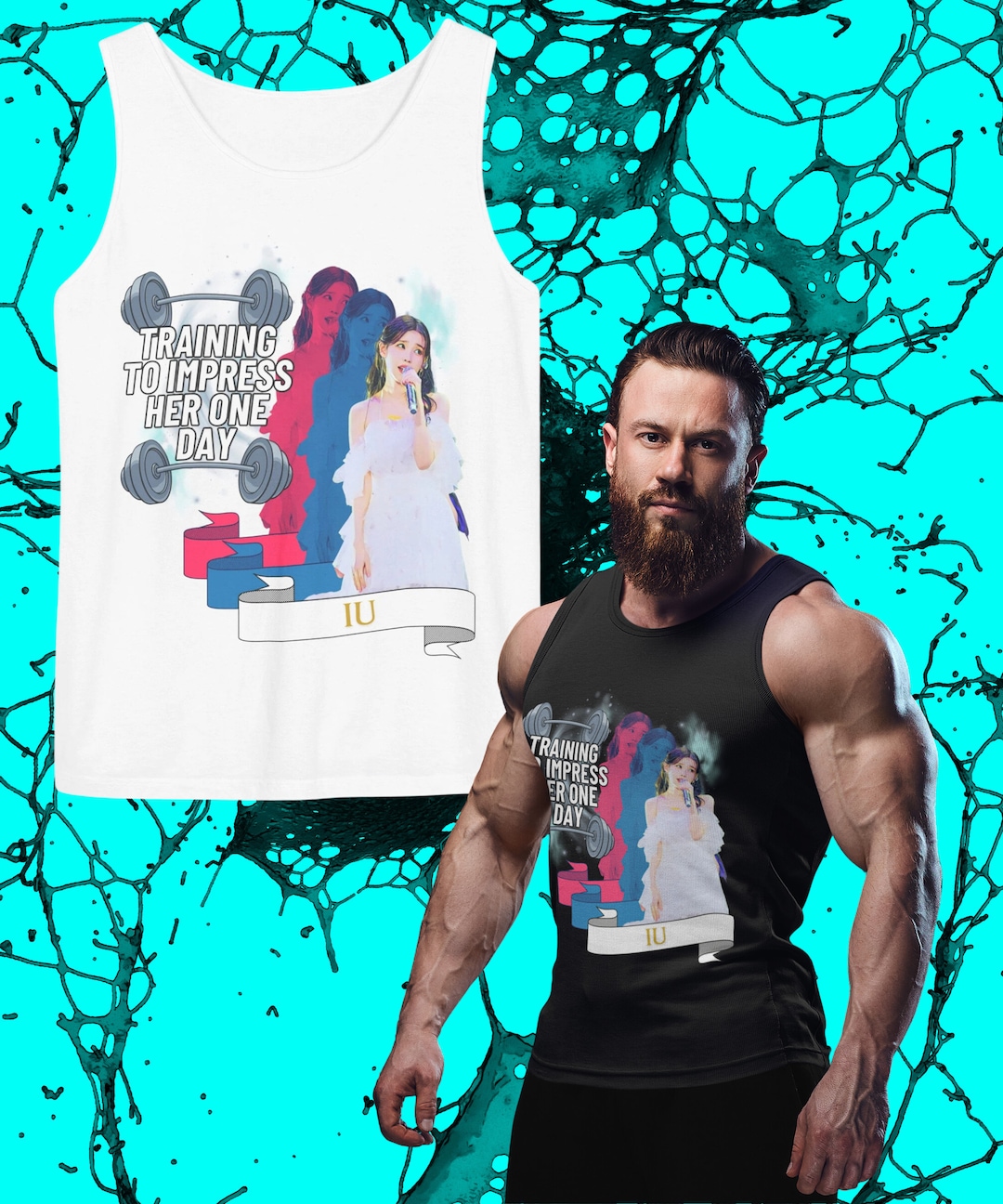 IU Tank Top | Uaena | Lee Ji-eun | Workout | Kpop | Gift | KCON | K-pop ...