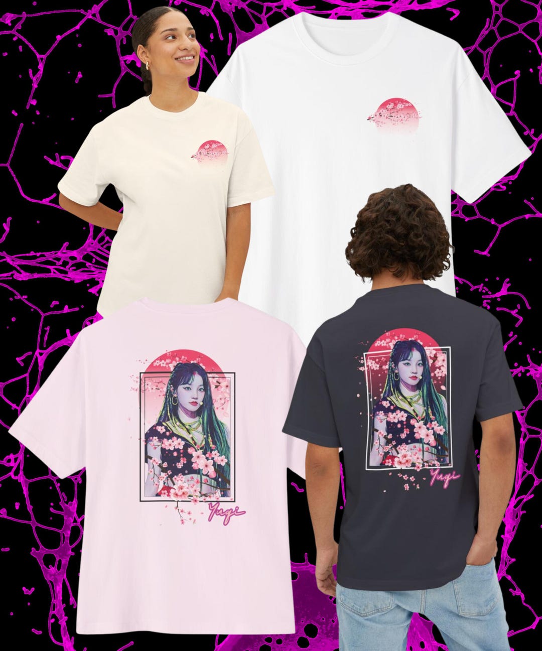 I-DLE Yuqi Oversized Boxy Shirt | Gidle | (g)-idle | Neverland | Fan ...