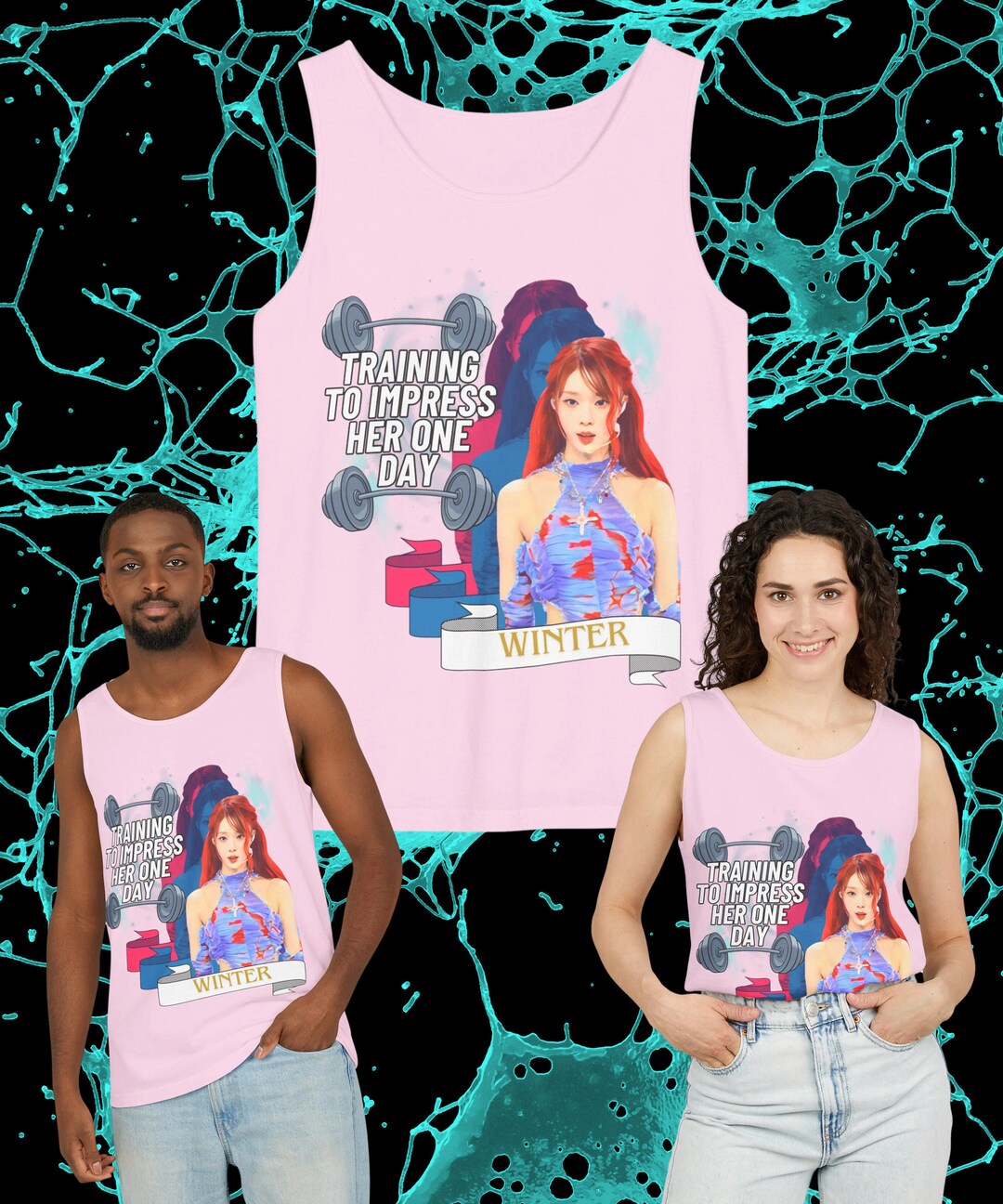 Aespa Winter Tank Top | Giselle | Ningning | Karina | My | Kpop | Gift ...