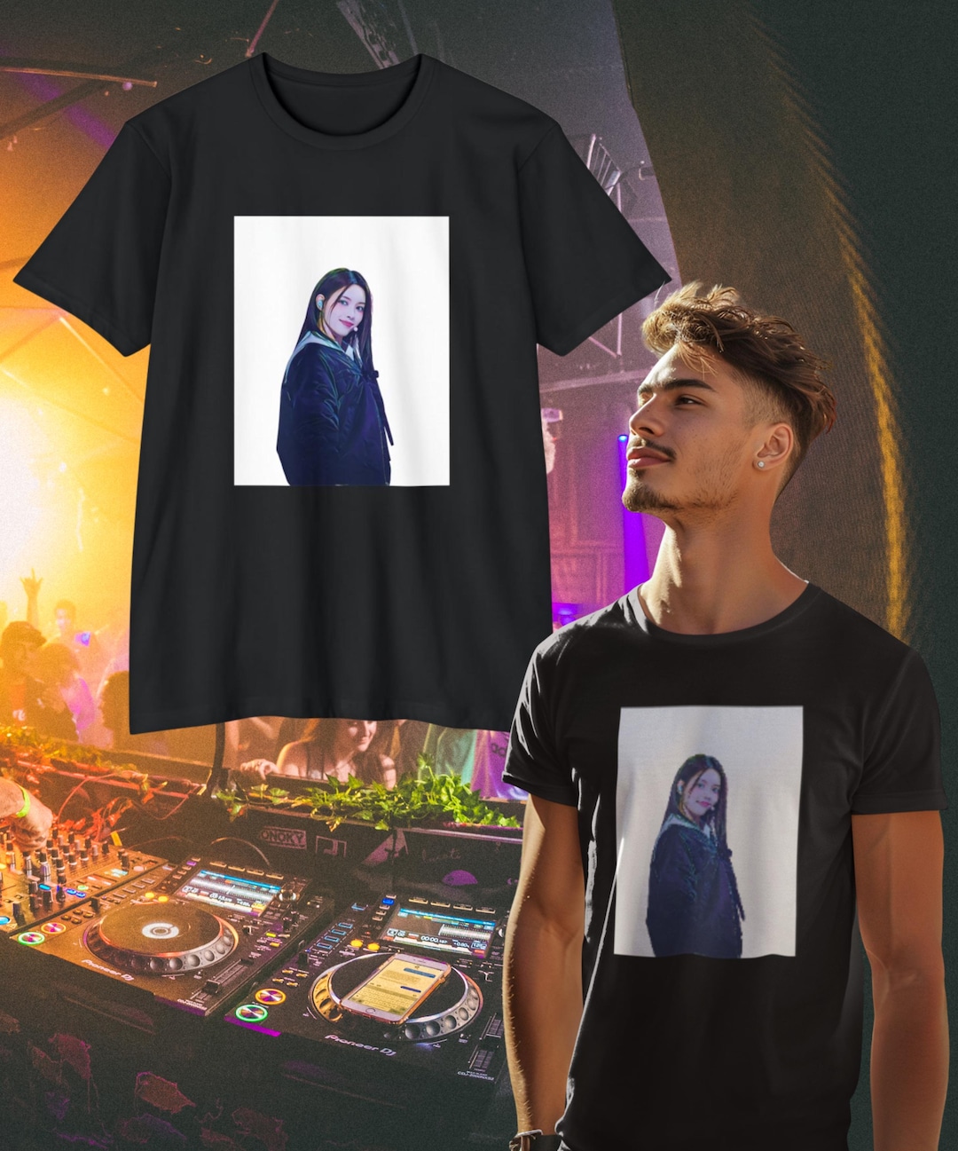 Illit Yunah Shirt | Glit | KCON | Aesthetic | Workout | Fan Made ...