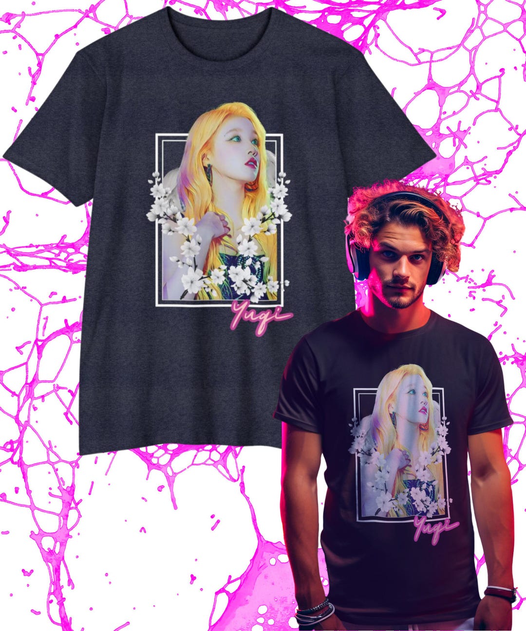 GI-DLE Yuqi Shirt Gidle gidle Neverland Fan-made Kpop Gift Art K-pop ...