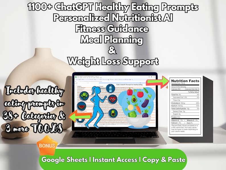 1100 Chatgpt Prompts Personalized Nutritionist AI Meal Planning ...