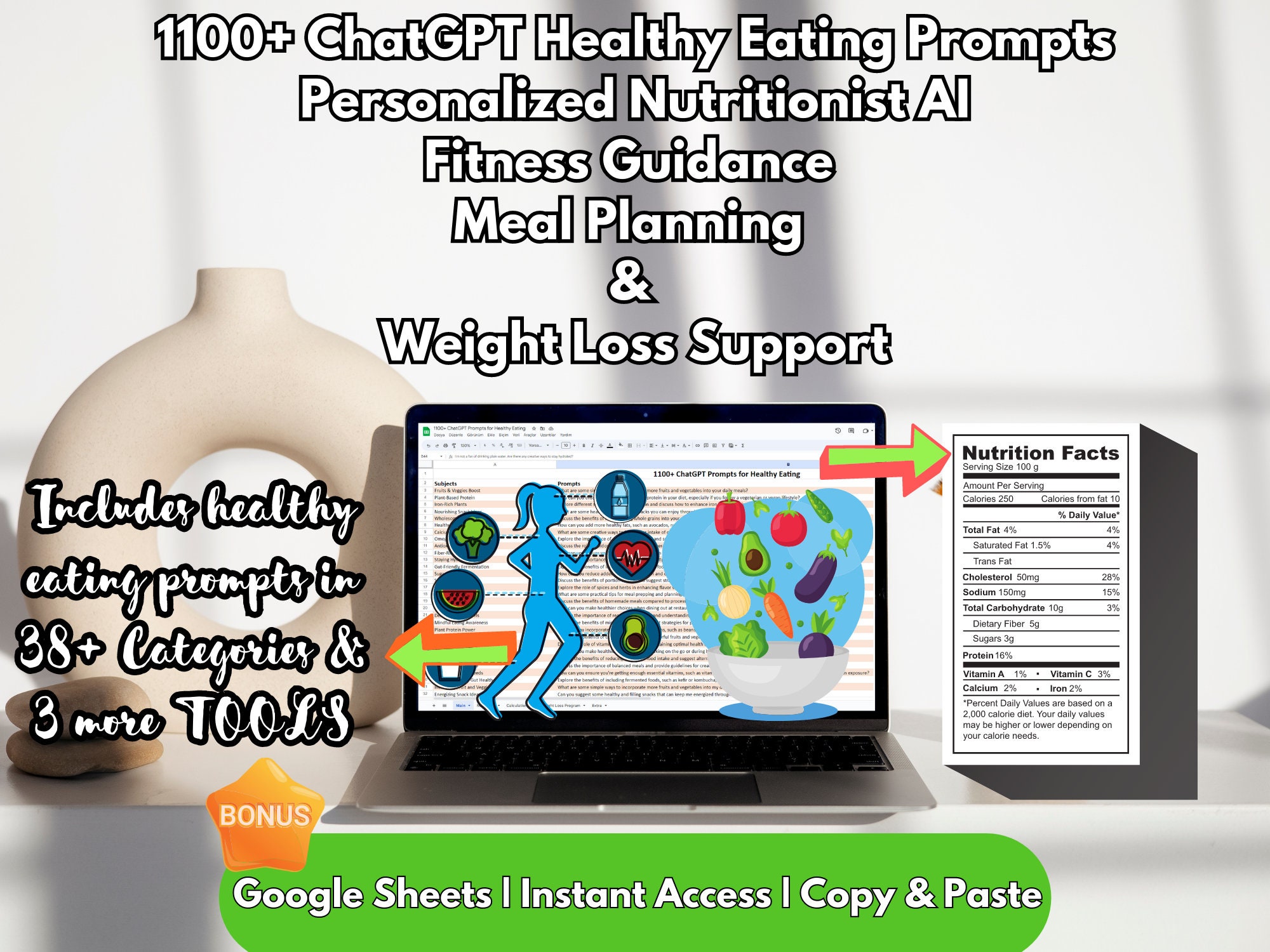 1100 Chatgpt Prompts Personalized Nutritionist AI Meal Planning ...