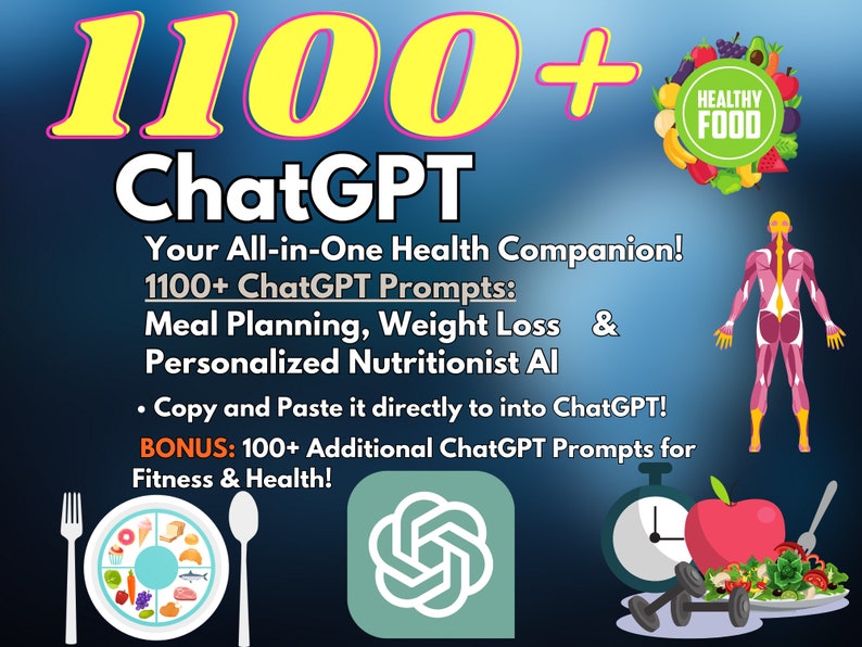 1100 Chatgpt Prompts Personalized Nutritionist AI Meal Planning ...