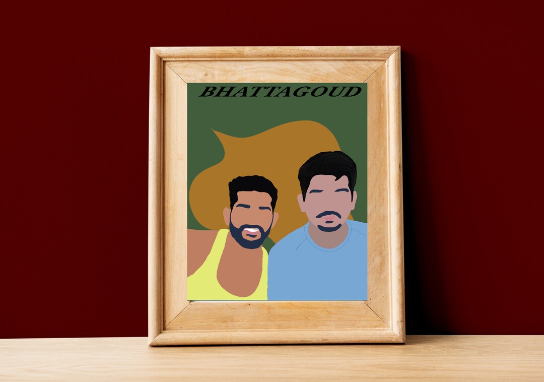 Custom Best Friend Portrait, Faceless Portrait, Faceless Portrait Print ...