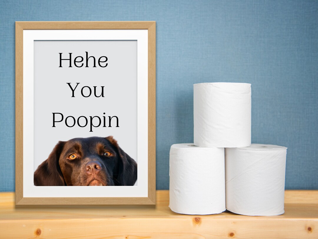 Funny Bathroom Art, Digital Wall Art, Funny Bathroom Wall Art, Funny ...