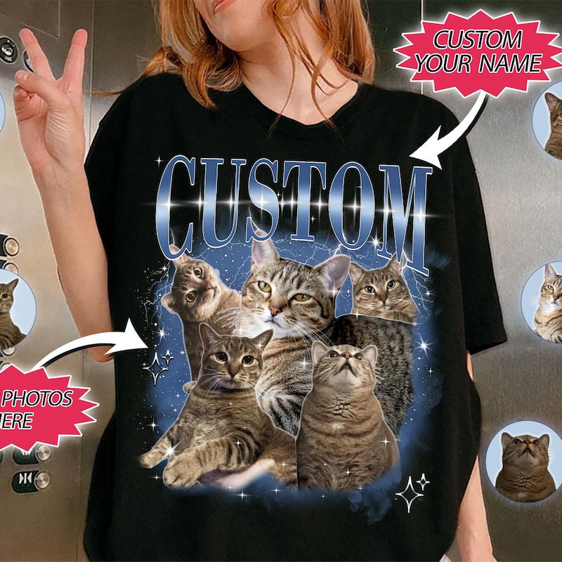 Funny Custom Photo Tee - Etsy UK