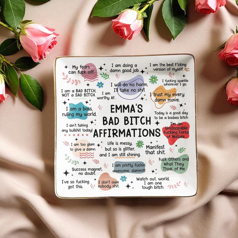 Positive Affirmations Dish - Etsy UK