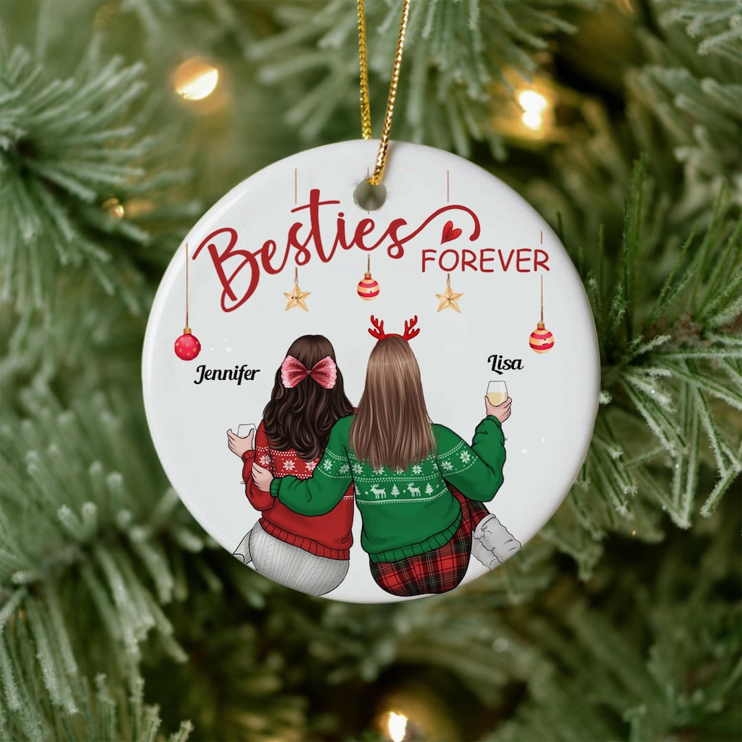 Best Friend Christmas Bauble, Bestie Christmas Gift, Christmas Present ...
