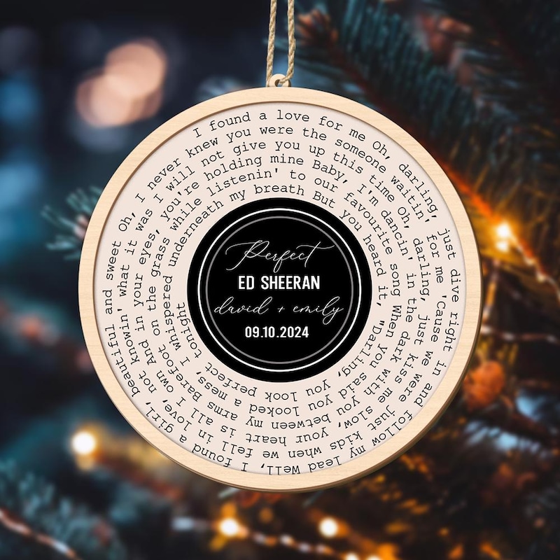 Song Framed Ornament - Etsy UK