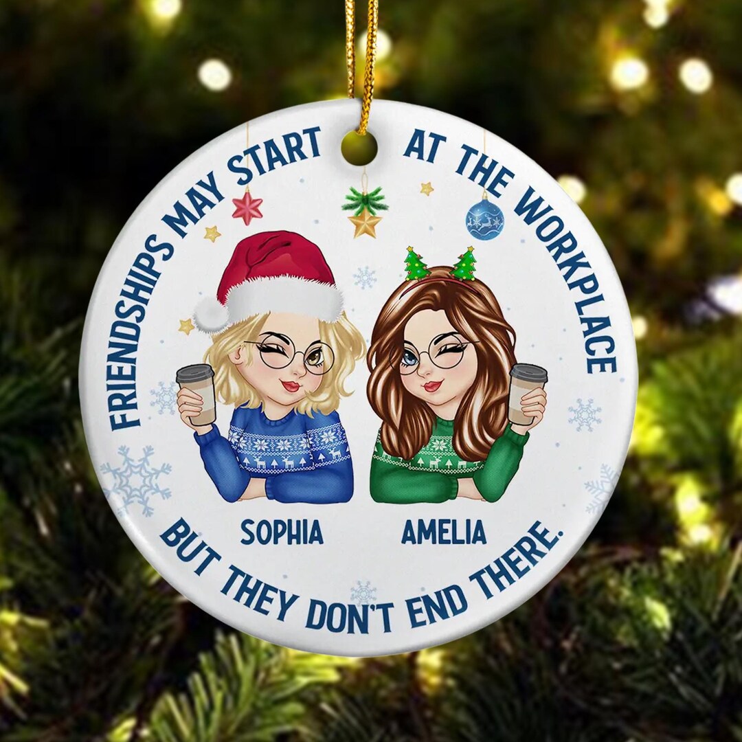 Work Besties Bauble, Best Friend Christmas Bauble, Best Friends ...