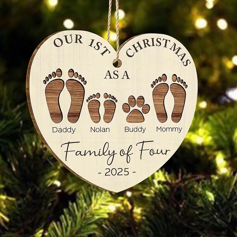 Footprint on Bauble - Etsy UK