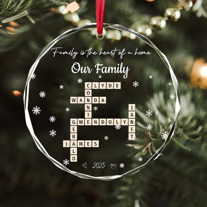 Scrabble Christmas Bauble - Etsy UK