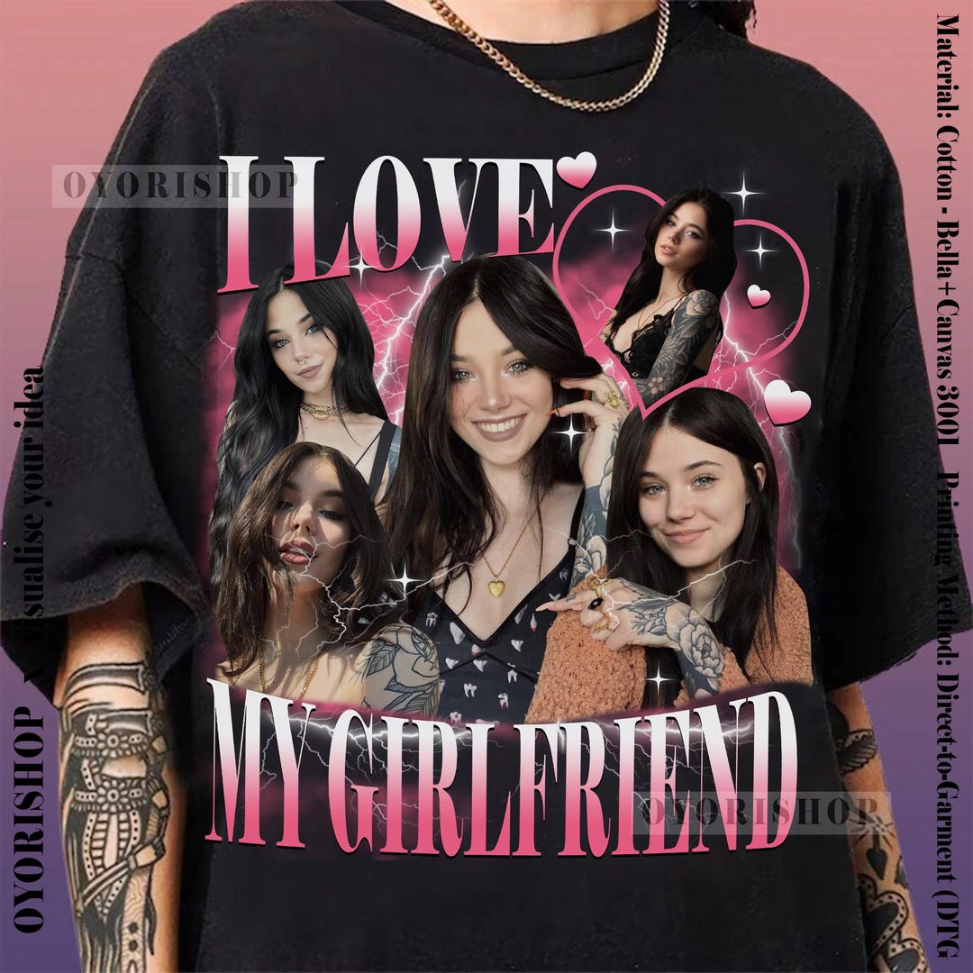 Custom Girlfriend Vintage Shirt, I Love My Girlfriend Shirt, Valentines ...