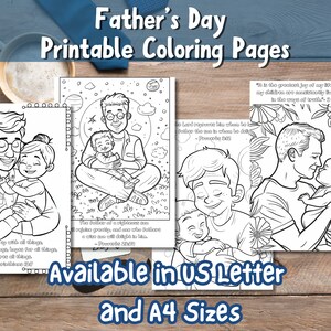 Father's Day Coloring Pages Bible Verses, Printable Gift for Dads ...